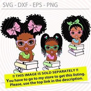 Book Girl Svg, Afro Lady Woman Library Svg, Black Girl Book Lover Svg ...