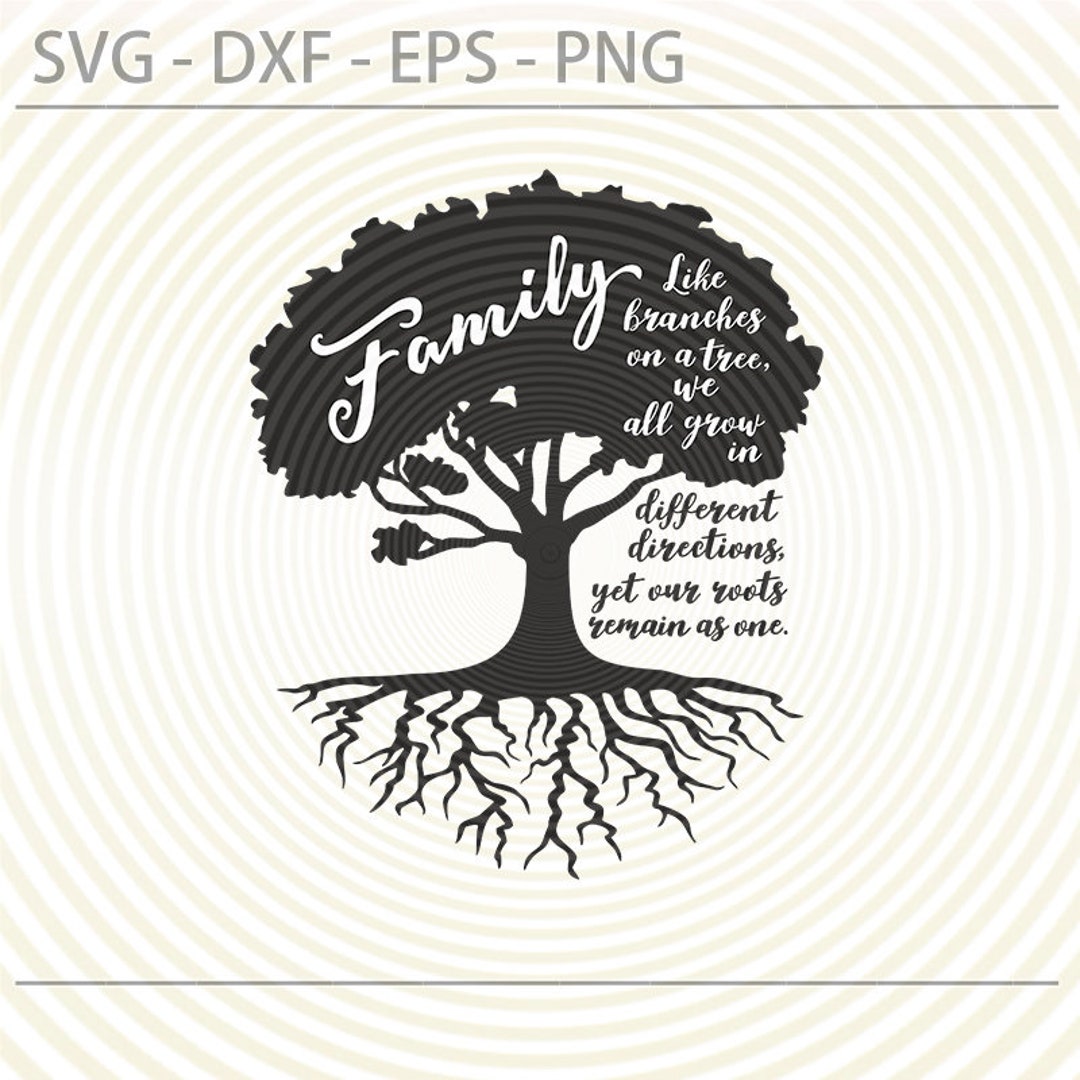 Family Tree SVG: Our Roots Design, Cricut & Silhouette (digital ...