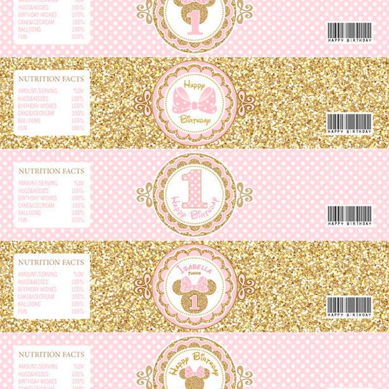 Minnie Mouse Labels - Etsy