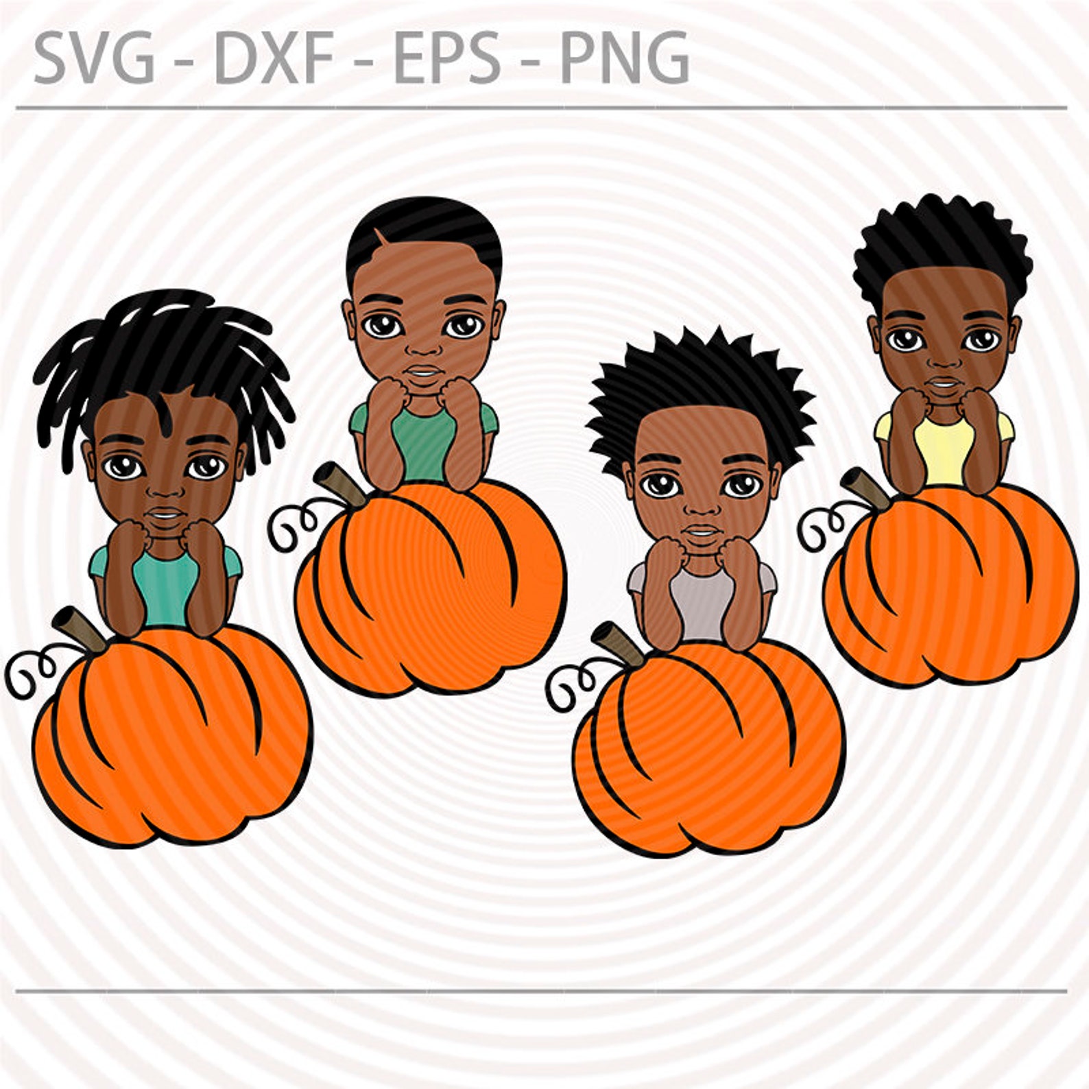 Peekaboo Boy Bundle Pumpkin Svg Black Boy Svg Cute Black - Etsy