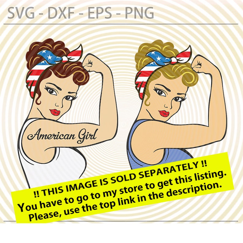 Rosie the Riveter Girl Power SVG Cutting File for Silhouette - Etsy