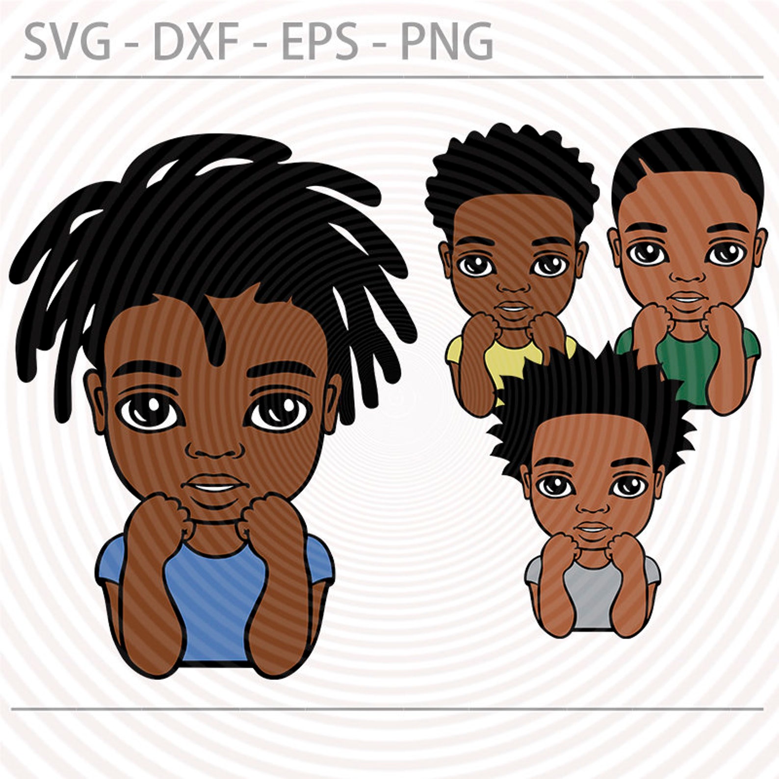 Peekaboo Boy Bundle Black Afro Boy Svg Cute Black African - Etsy