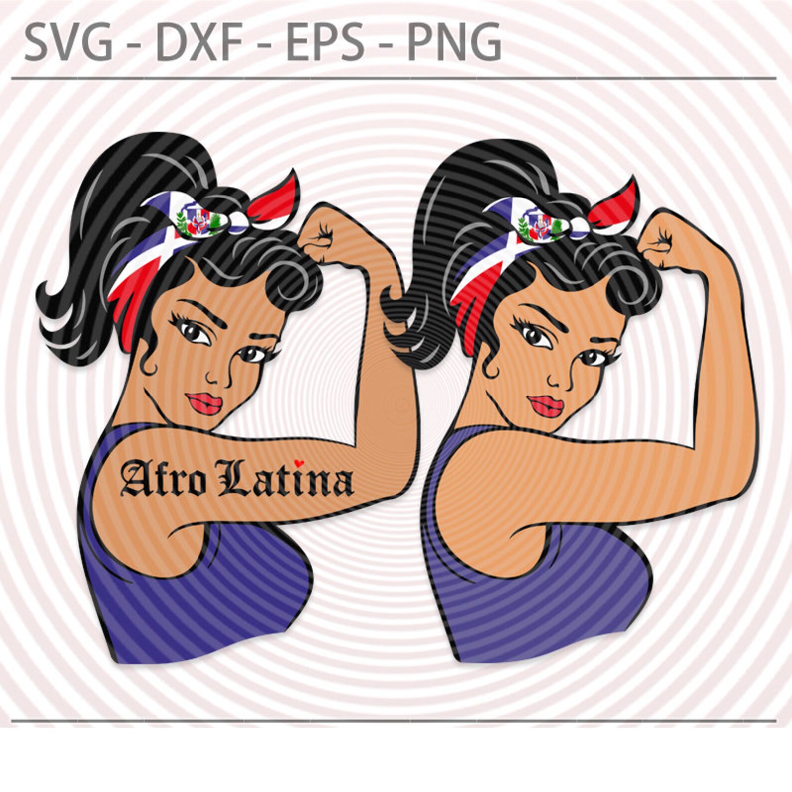 Dominicana Girl Rosie the Riveter Svg Patriotic Rosie Svg - Etsy Canada