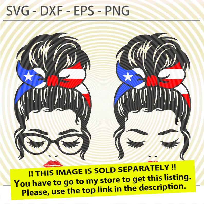 Puerto Rico Svg Puerto Rican Girl Lady Woman Face Curly Hair - Etsy