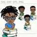 Peekaboo Boy Bundle, Back to School Svg Afro Boy Svg, Cute Black ...