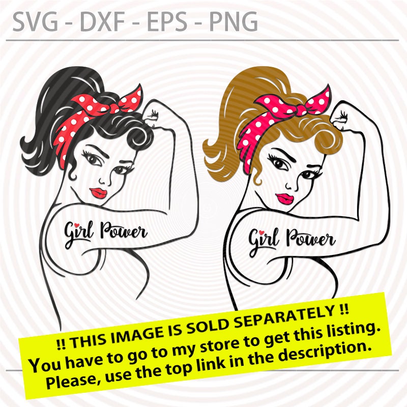 Rosie the Riveter Svg Afro Black Woman Svg Girl Power Svg | Etsy Canada