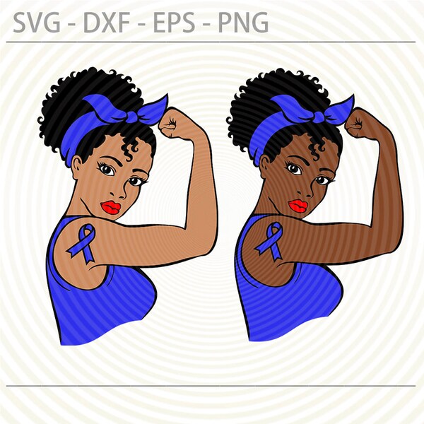 Black Rosie the Riveter Svg - Etsy