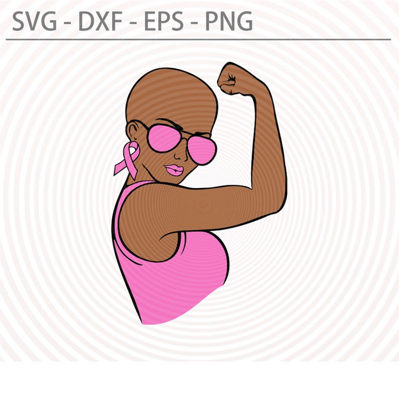 Bald Head Woman SVG Cancer Survivor SVG Rosie the Riveter - Etsy