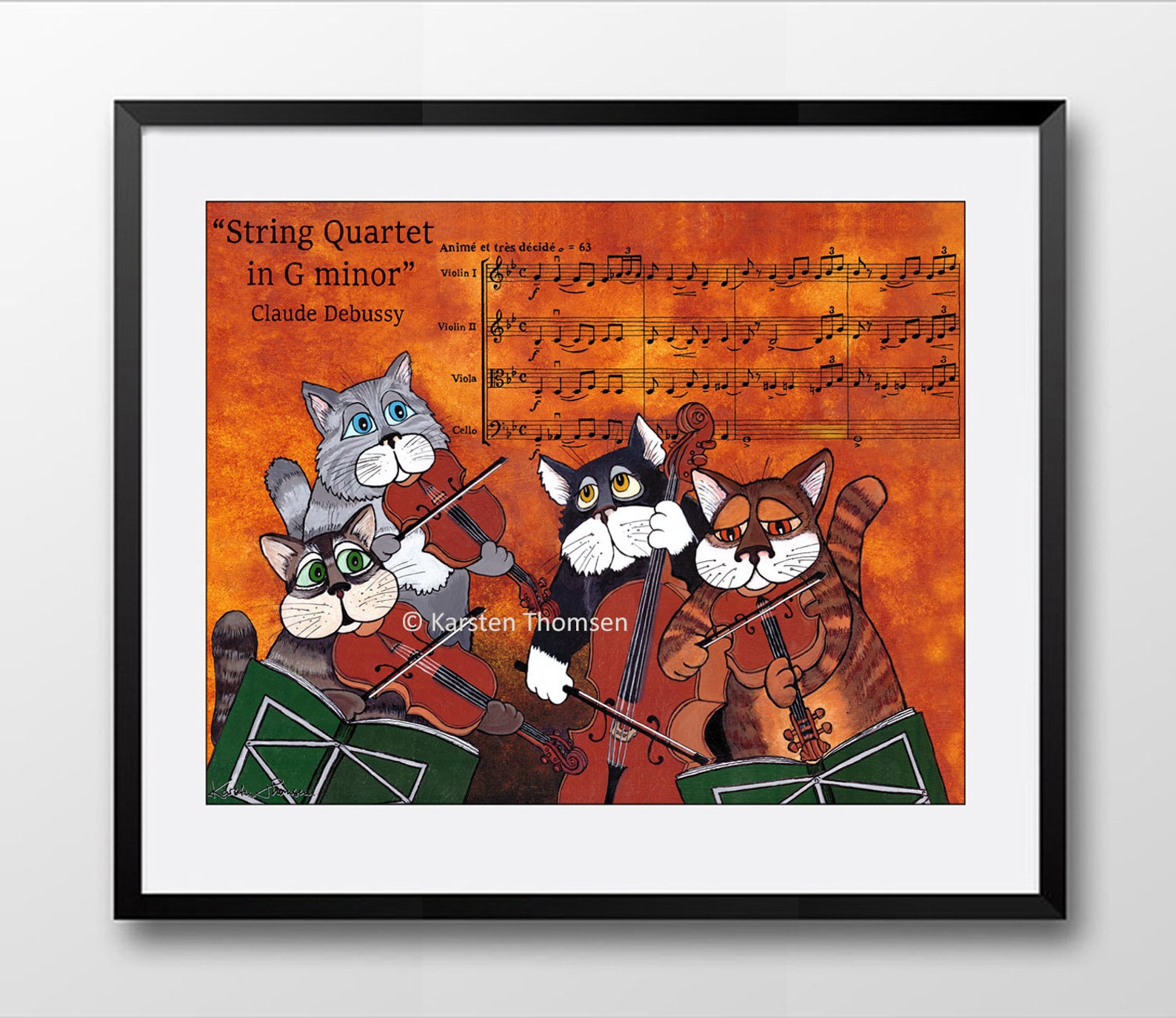 Classical Cats String Quartet Digital Download Printable - Etsy