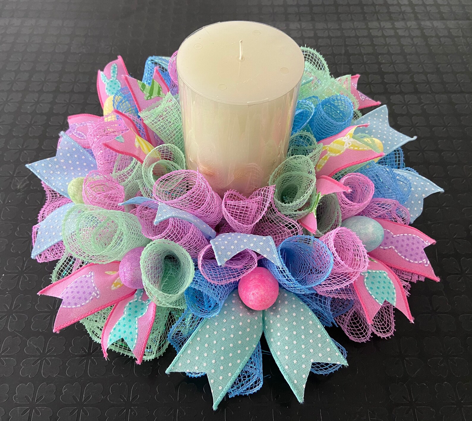 12 Easter / Spring Deco Mesh Bunny Rabbit Mini Centerpiece / - Etsy