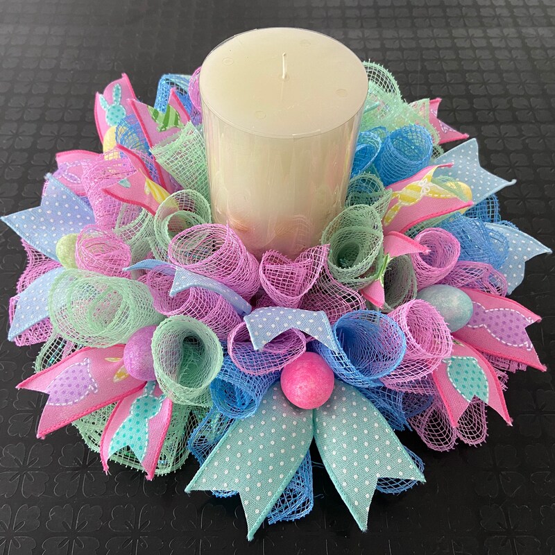 Easter Candle Wreaths - Etsy