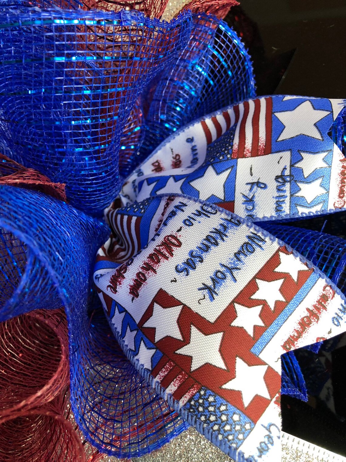 17 Patriotic 4th of July USA States / Flag Deco Mesh | Etsy