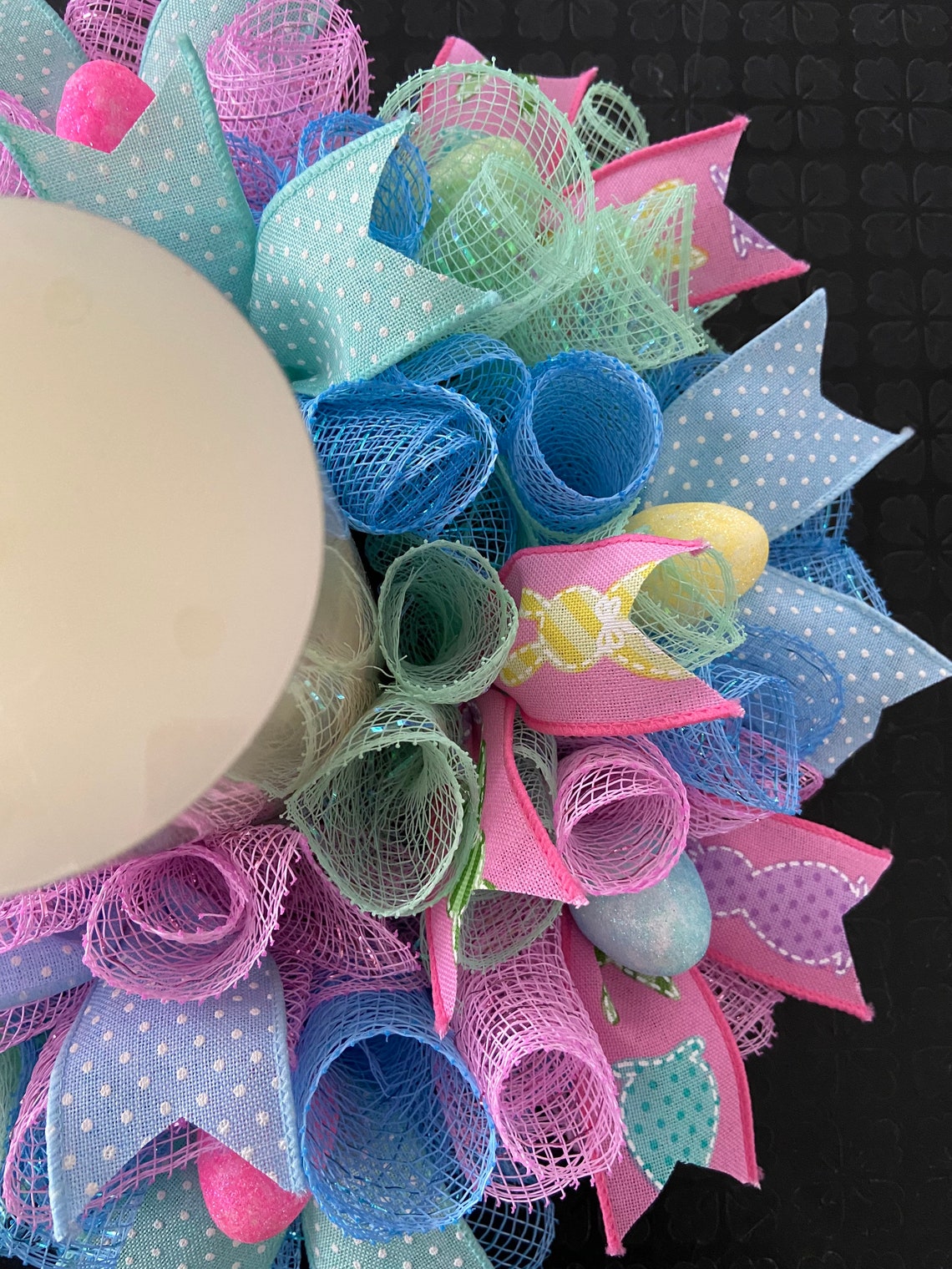 12 Easter / Spring Deco Mesh Bunny Rabbit Mini Centerpiece / - Etsy