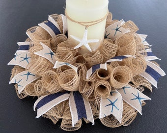 Burlap Centerpiece - Etsy