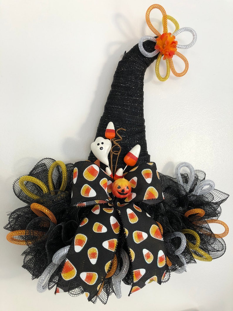 16 X 18 Halloween Deco Mesh Candy Corn/ghost Witch - Etsy