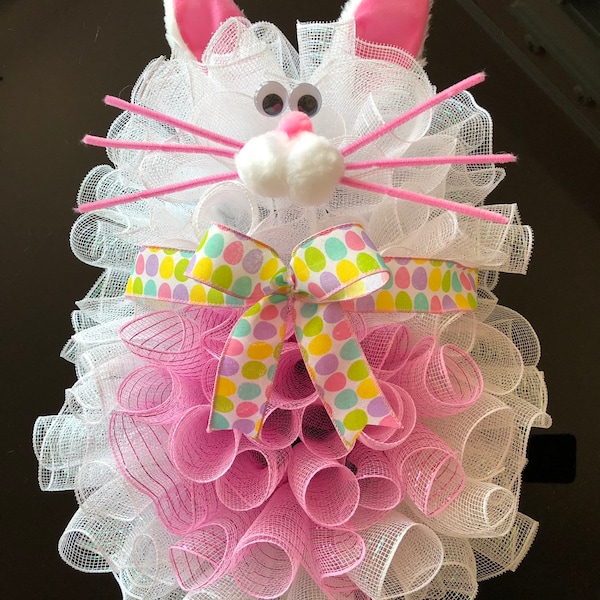 Easter Mesh Wreath - Etsy