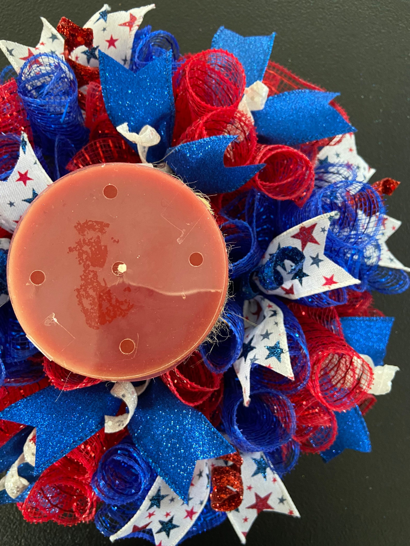 12 Patriotic 4th of July Star Deco Mesh Mini Centerpiece / - Etsy