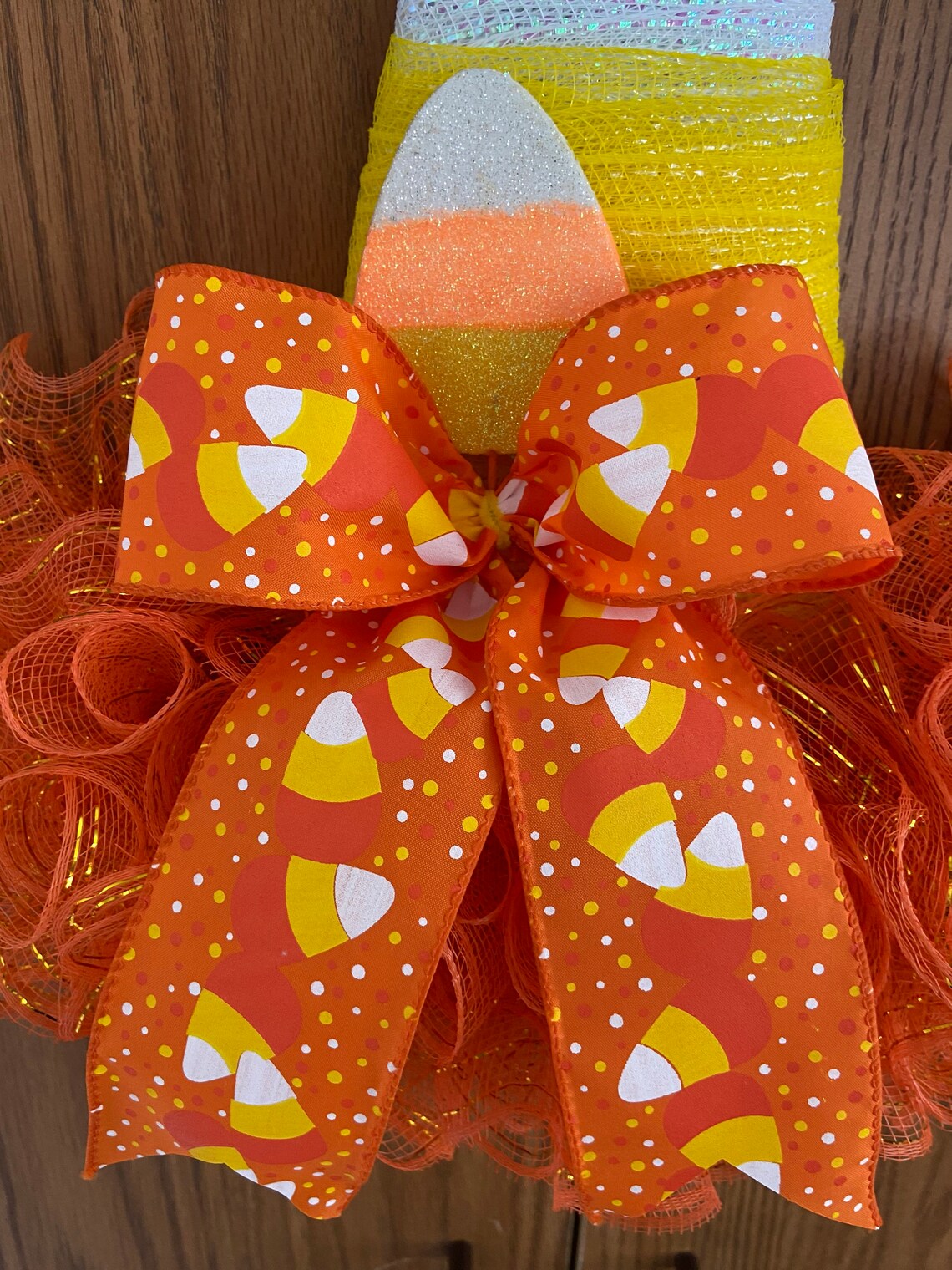 18 X 15 Fall/halloween Deco Mesh Candy Corn Door - Etsy