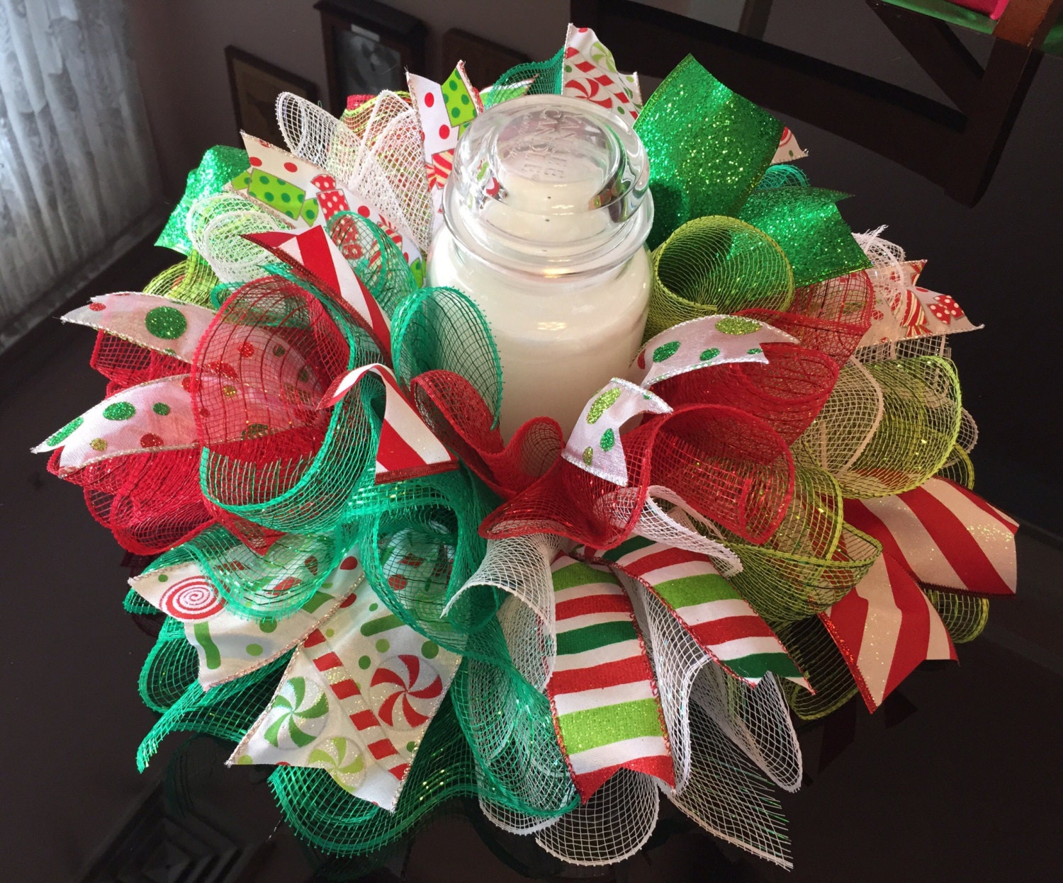 Deco Mesh Ribbon Centerpieces Ideas