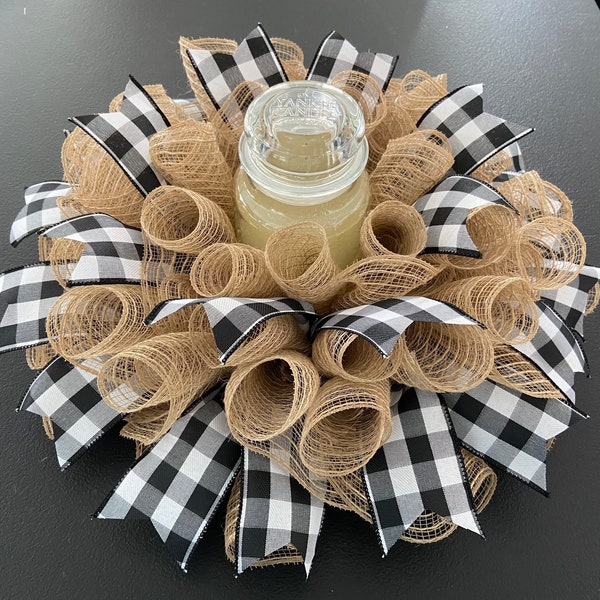 Farmhouse Mesh Centerpiece - Etsy