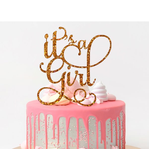 It’s a Girl Cake Topper - Etsy