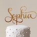 Custom Name Cake Topper Personalized Birthday Cake Topper Gold Glitter ...