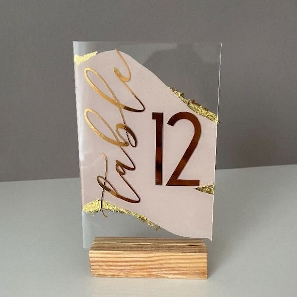 Gold Table Numbers - Etsy