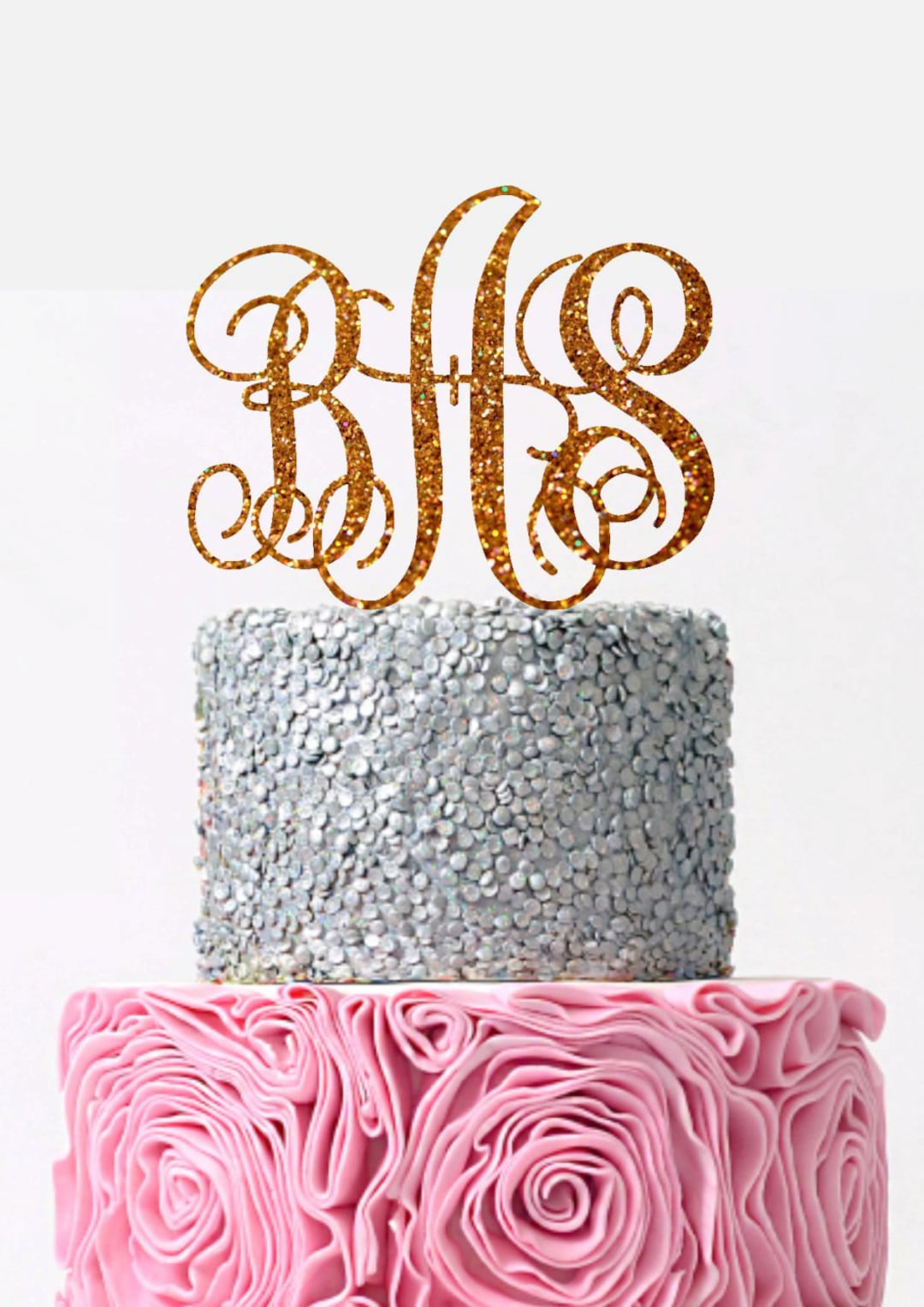 Initial Wedding Cake Topper Monogram Custom Cake Topper Monogram ...
