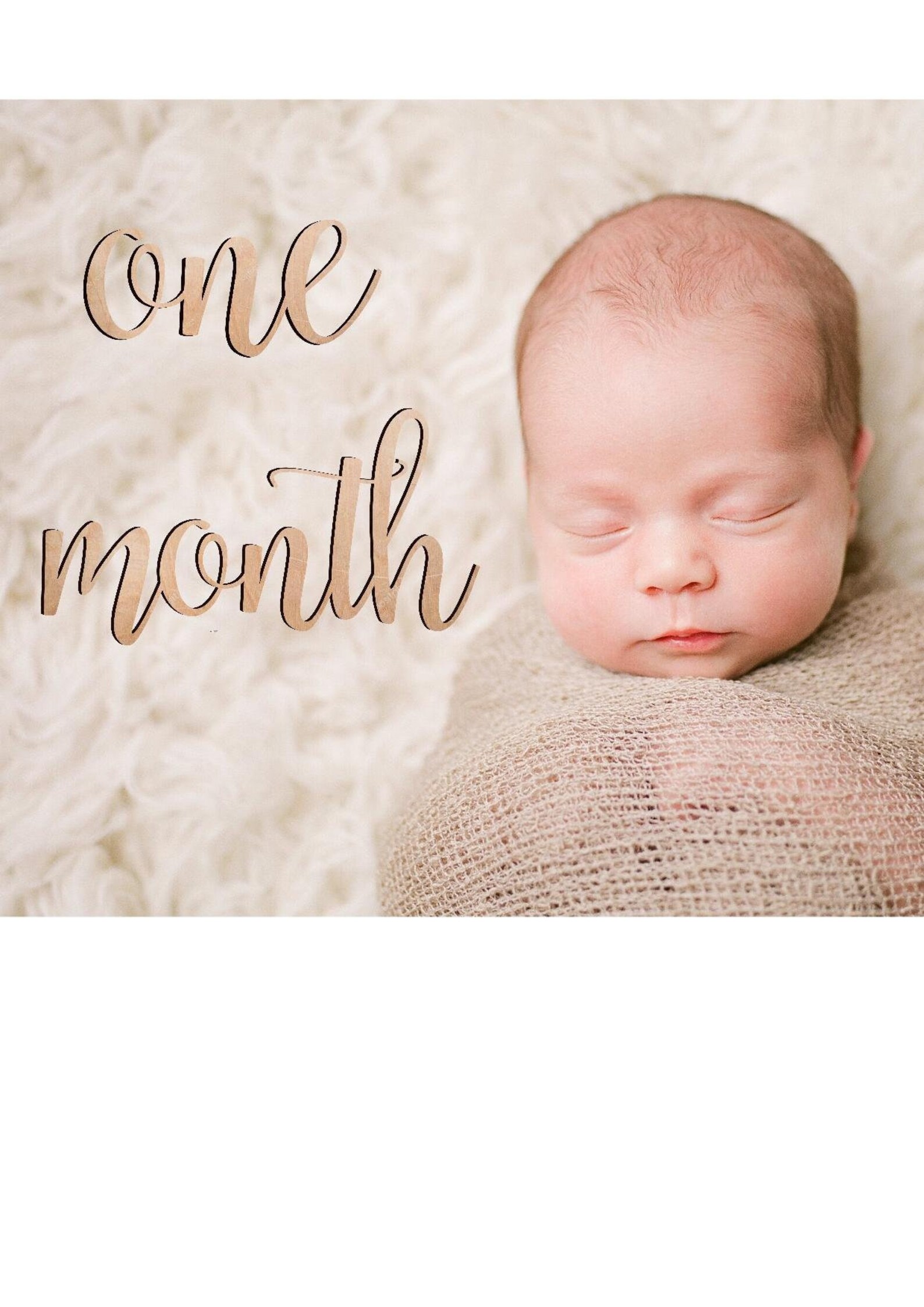 Baby Monthly Milestone Wood Cut Sign Photo Prop First Year | Etsy