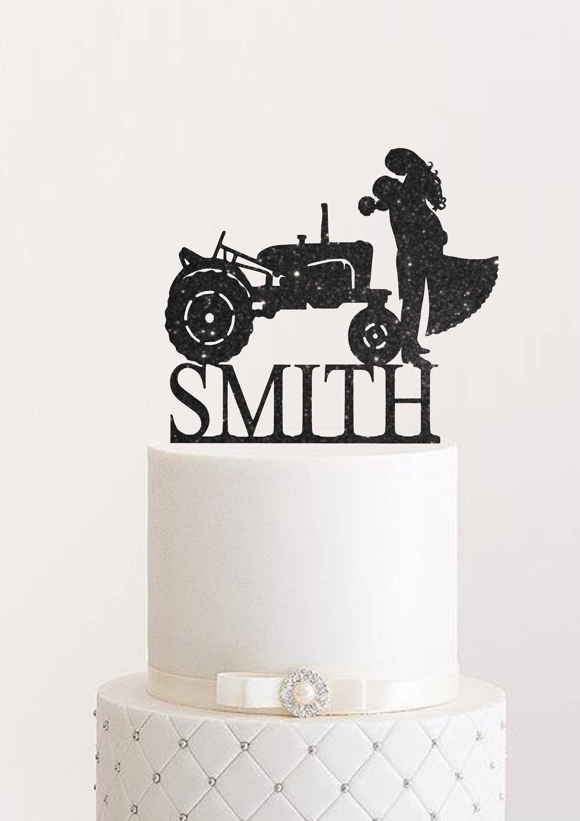 Tractor Wedding Cake Topper Farmer Cake Topper Country Bride - Etsy