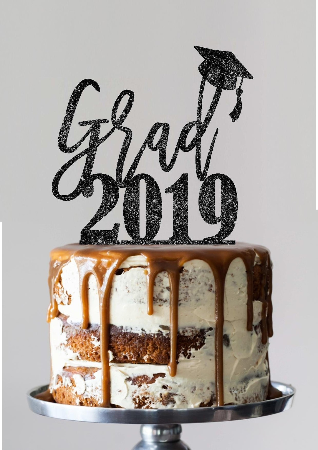 Graduation Cake Topper Grad Decoration Class of Script Cake Topper ...