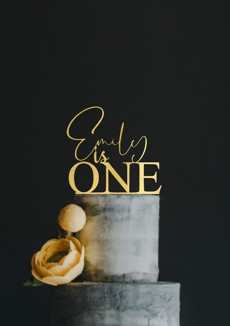 One Cake Topper First Birthday Personalised Cake Topper 1st - Etsy