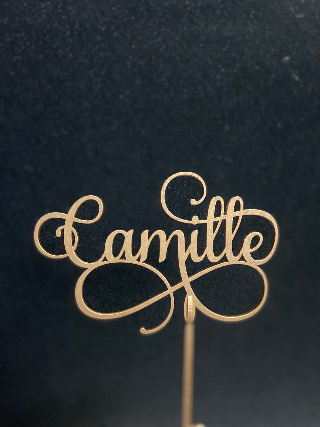 Custom Name Cake Topper Personalized Birthday Cake Topper Gold Glitter ...