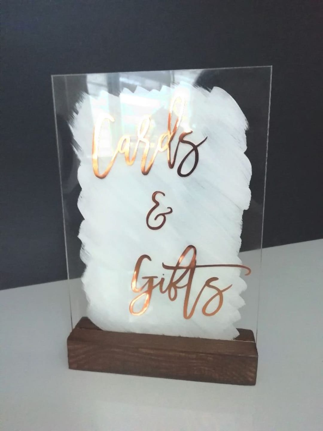 Cards and Gifts Clear Acrylic Wedding Sign Table Sign for Wedding ...
