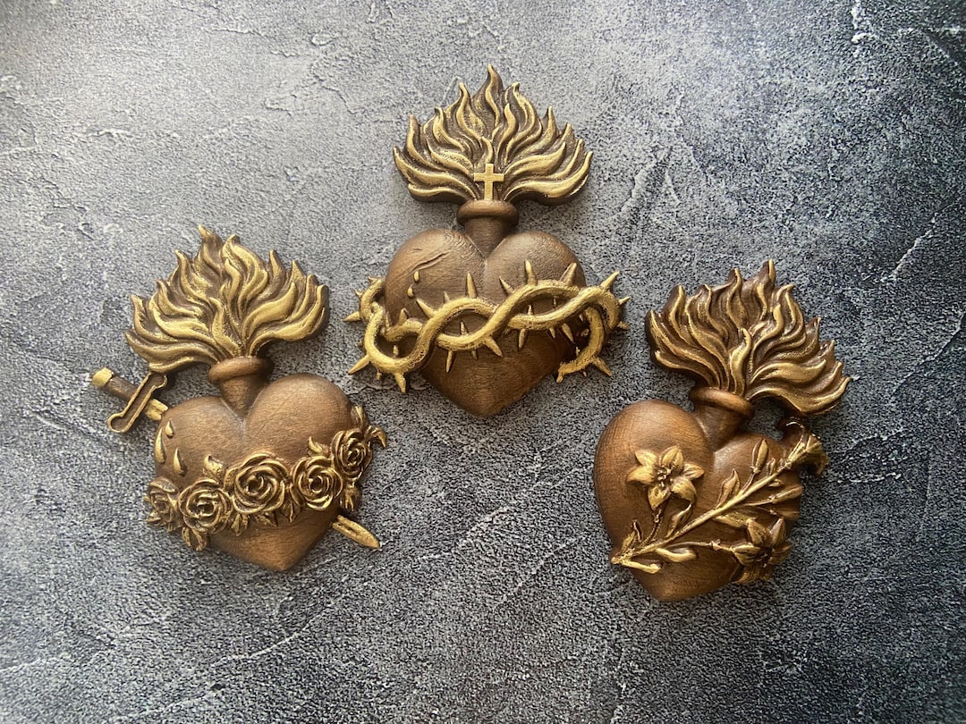 Trinity Set Immaculate & Most Sacred Heart Sacred Heart Wall Decor ...
