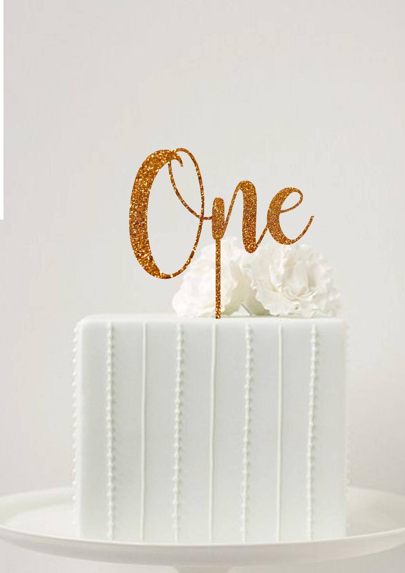 One Cake Topper First Birthday Cake Topper 1st Birthday - Etsy