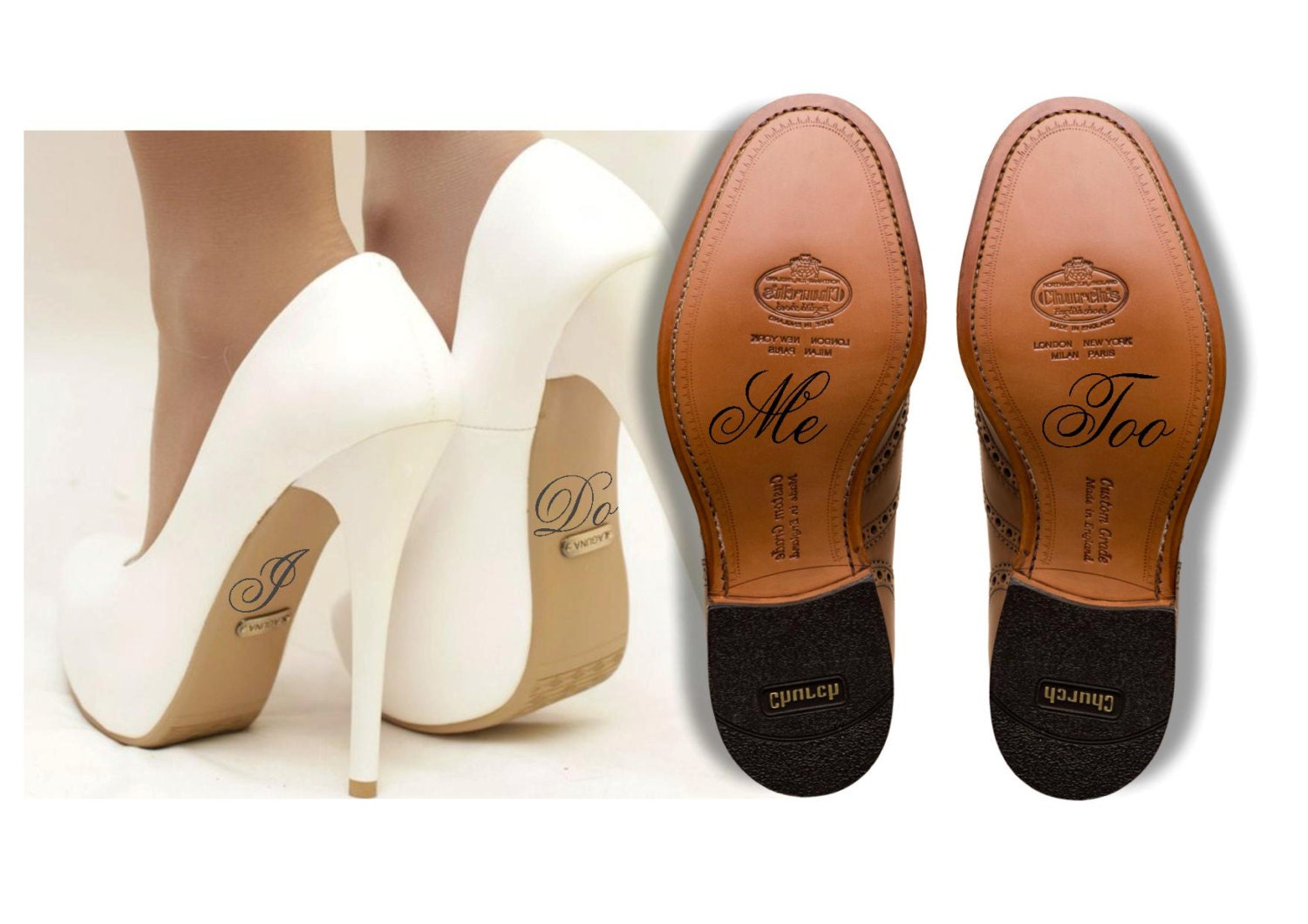 Chaussure sticker autocollant de chaussure de mariage je fais | Etsy