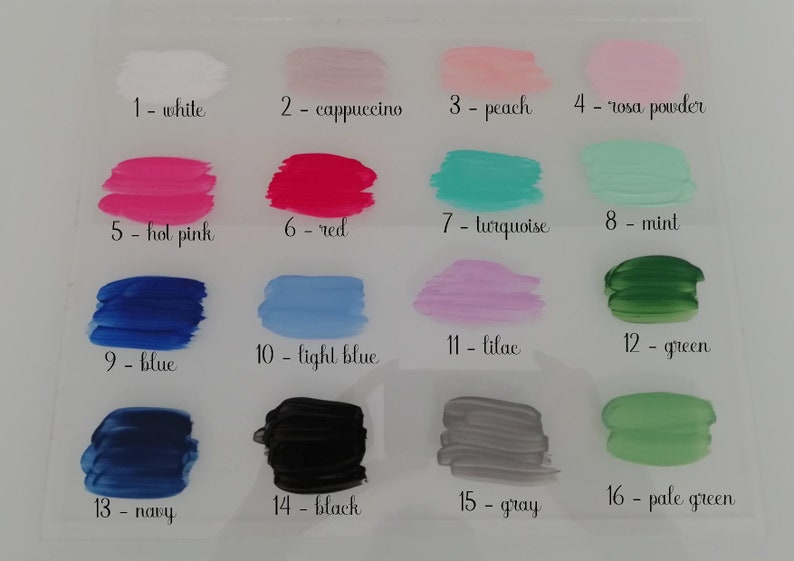 Wedding Acrylic Clear Glass Table Signs Painted Back with | Etsy