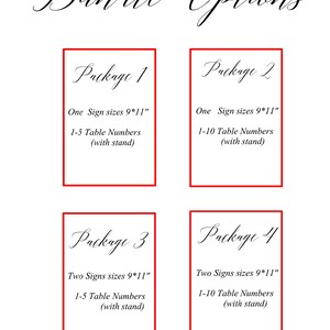 Acrylic Wedding Table Signs Clear Glass Modern Calligraphy | Etsy