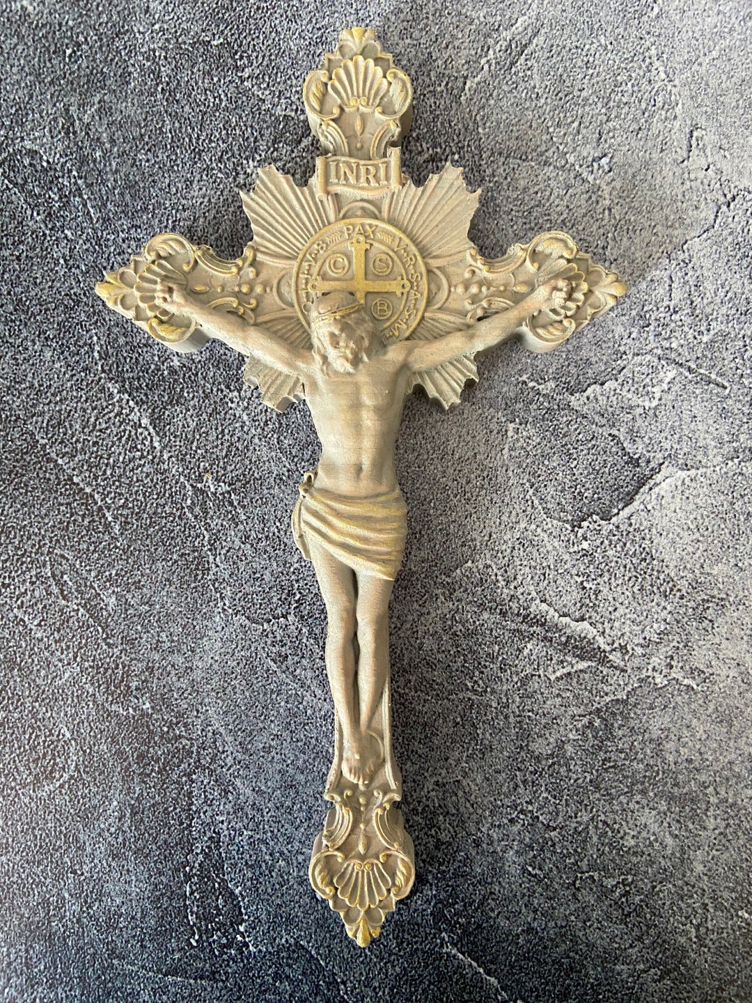 Wooden Carved Catholic Cross Religious Decor for Home With Intricate ...