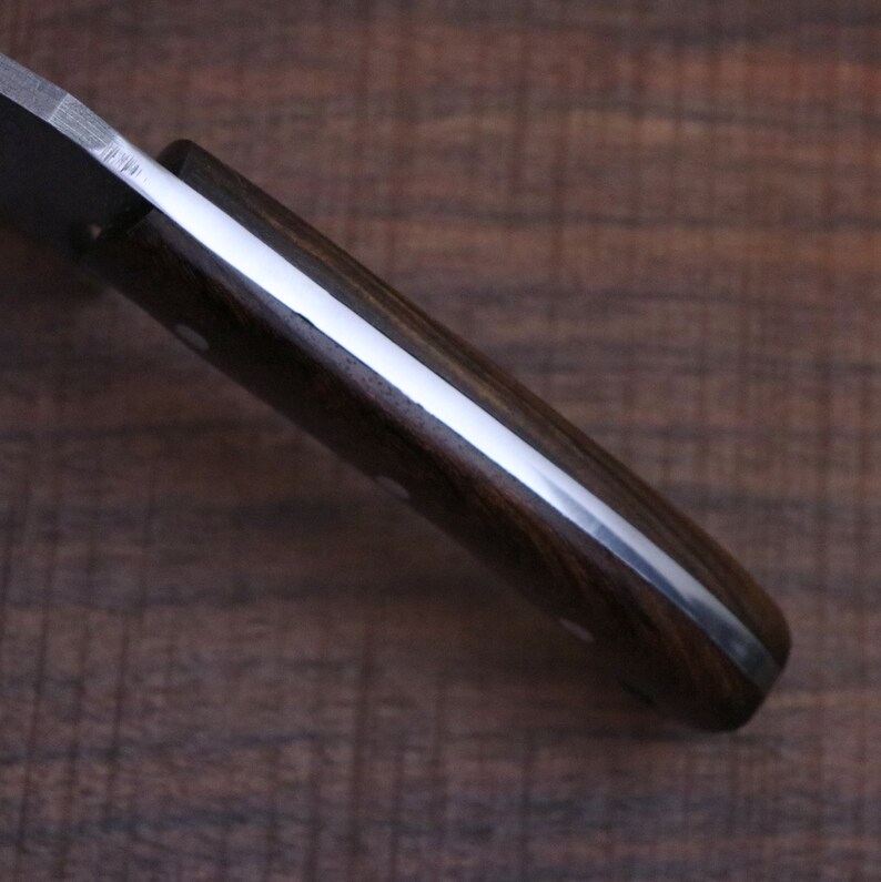 Handmade Damascus Cleaver With Walnut Wood Handle. Hunting - Etsy