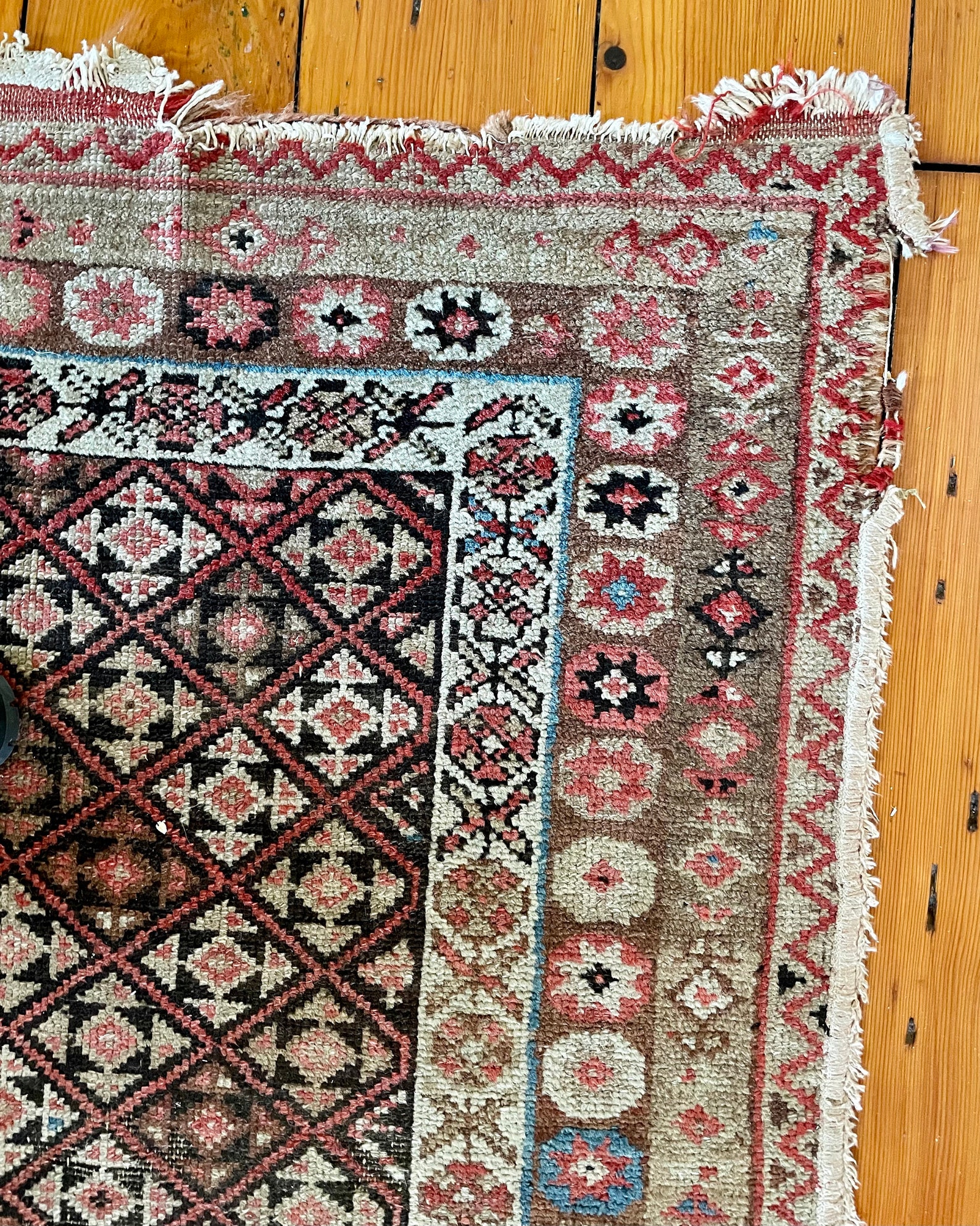 Antique Hand Loomed Wool Rug - Etsy