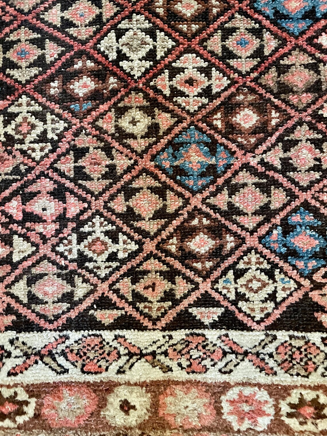 Antique Hand Loomed Wool Rug - Etsy