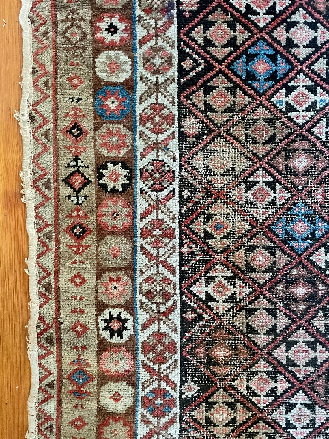 Antique Hand Loomed Wool Rug - Etsy