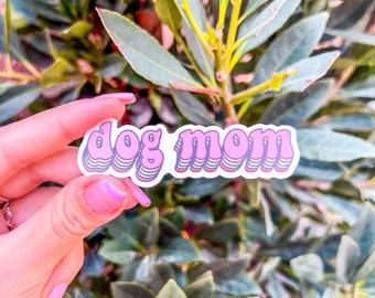 Dog Mom Sticker - Etsy