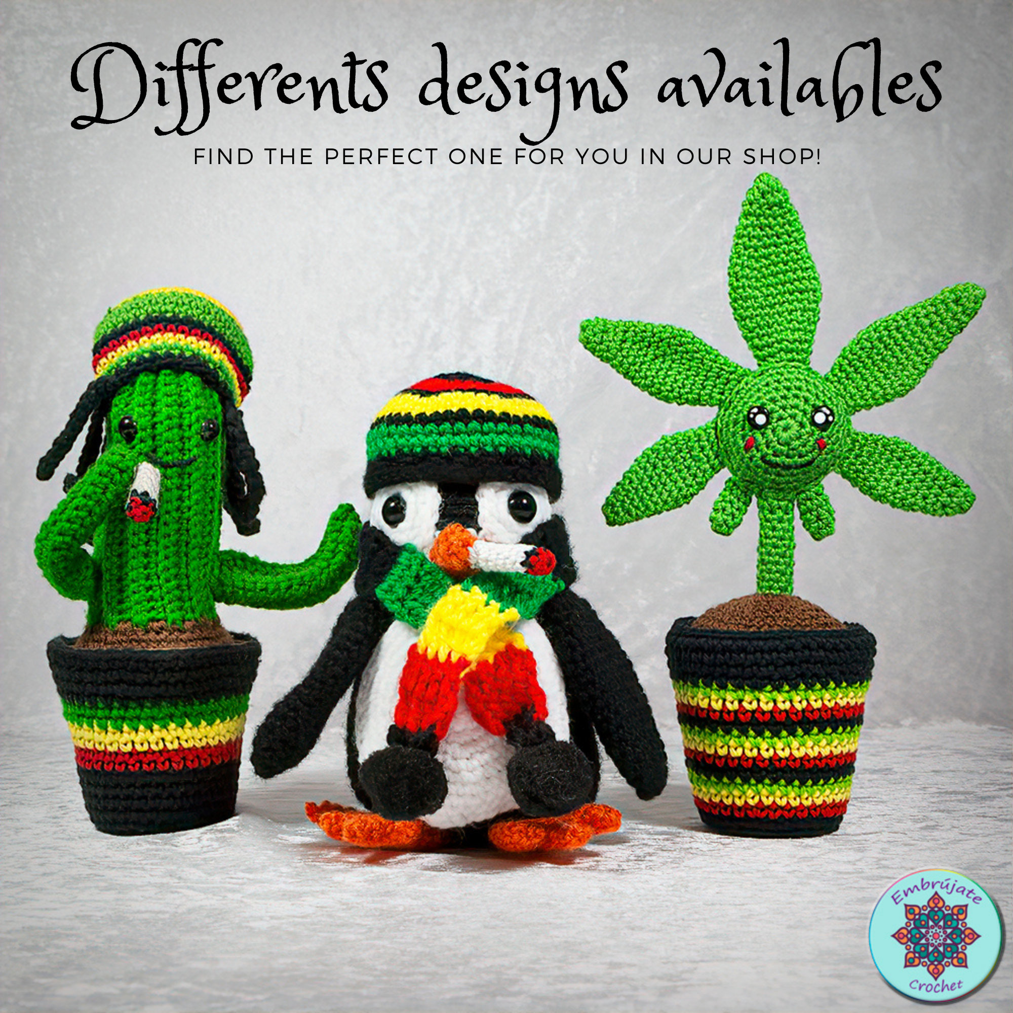 Crochet Marijuana Leaf, Weed Plush Toy, Fake Marijuana Plant Decor ...