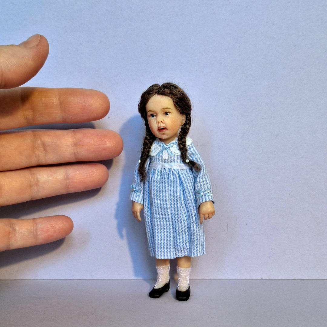 Girl OOAK Miniature 1/12 Dollhouse - Etsy