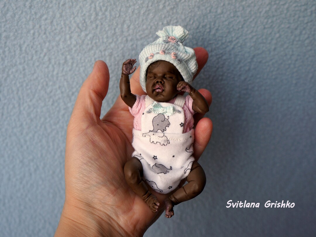 OOAK Baby Polymer Clay Sculpture Realistic 45 Inches - Etsy