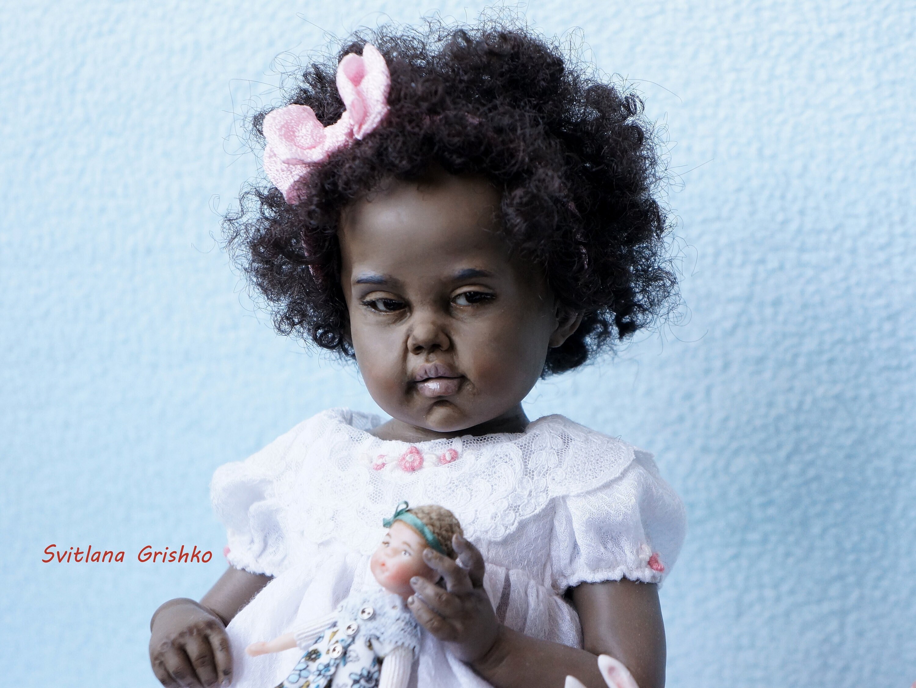 OOAK Аrt DOLL Polymer Clay Baby Amanda by Svitlana Grishko 14 In - Etsy