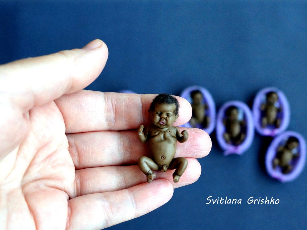 Miniature Baby BOY Clay Realistic Dollhouse 1:12 SCALE *1049 - Etsy